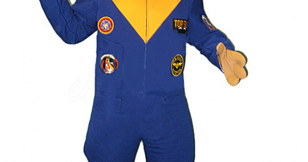 Peter Jet Airplane Pilot Mascot Costume 88-DD
