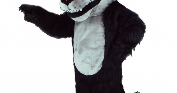 Black Wolf Mascot Costume 45148