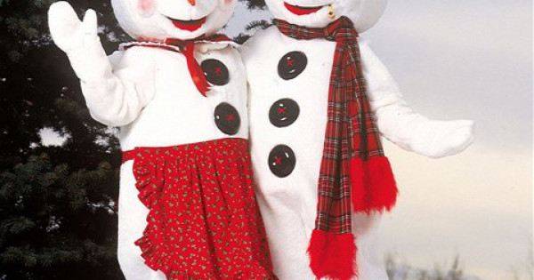 Mr. Snowman Mascot Costume 119