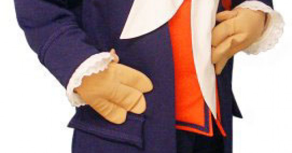 Colonial Man Mascot Costume 63DD-Z
