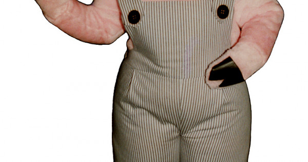 Far Out Farmer Pig Mascot Costume 2405KK-Z