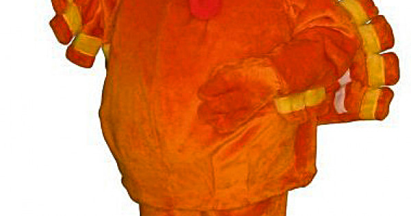 Cowboy Turkey Mascot Costume 623WA