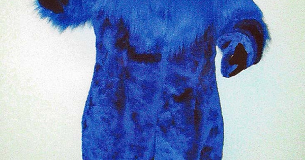 Blue Bison Mascot Costume 713B-Z