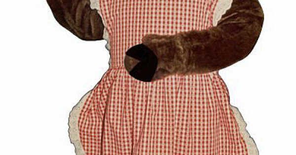 Lady Longhorn with Apron Mascot Costume 721A-Z