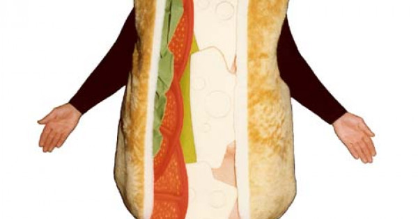 Submarine Sandwich Mascot Costume (Bodysuit not included) PP63-Z